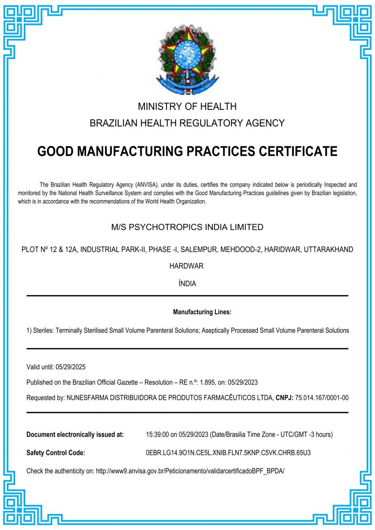Psychotropics India Limited | We Innovate Healthcare